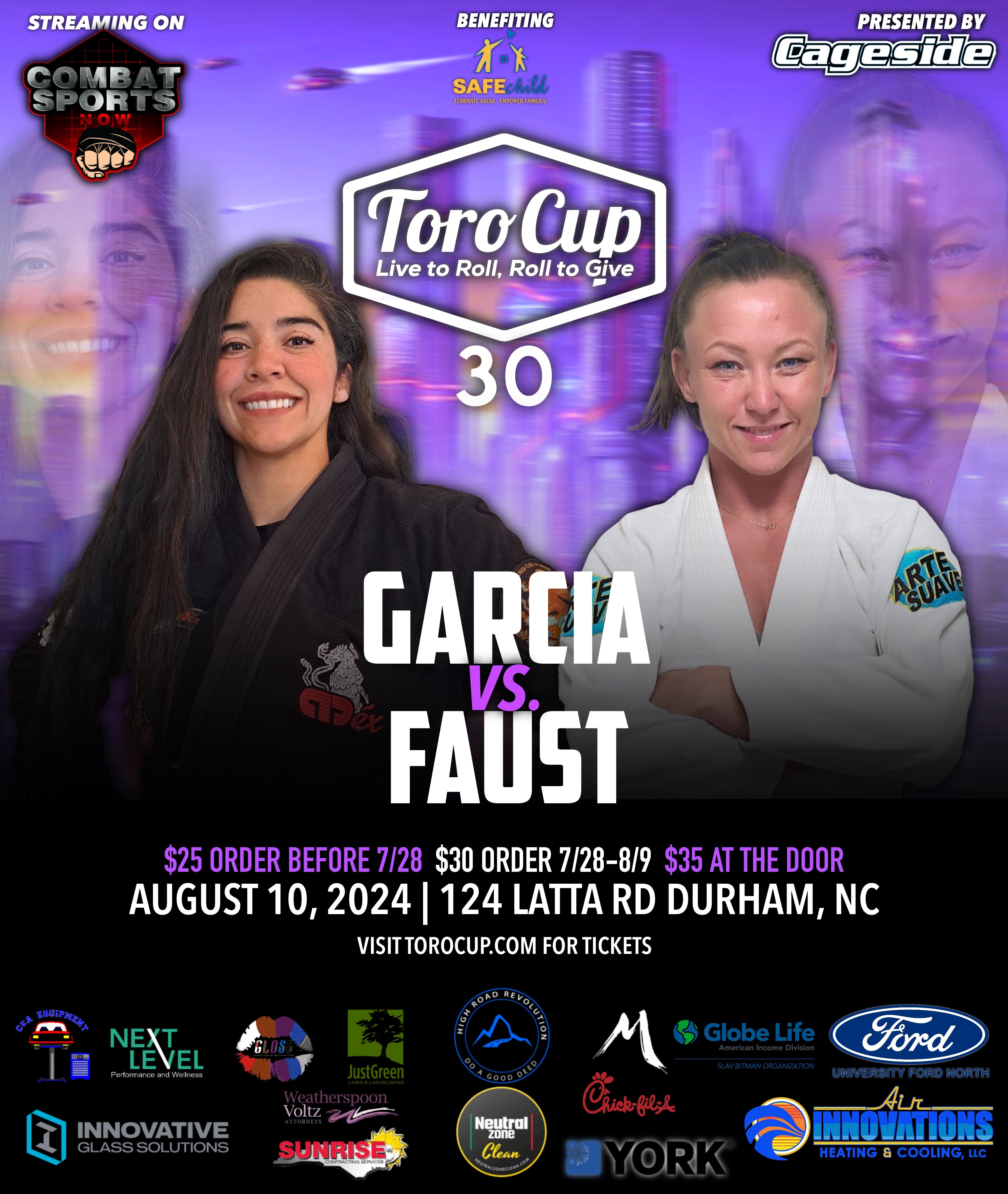 Sarah Faust def Kristin Garcia via bow & arrow choke (4:20) – Torocup