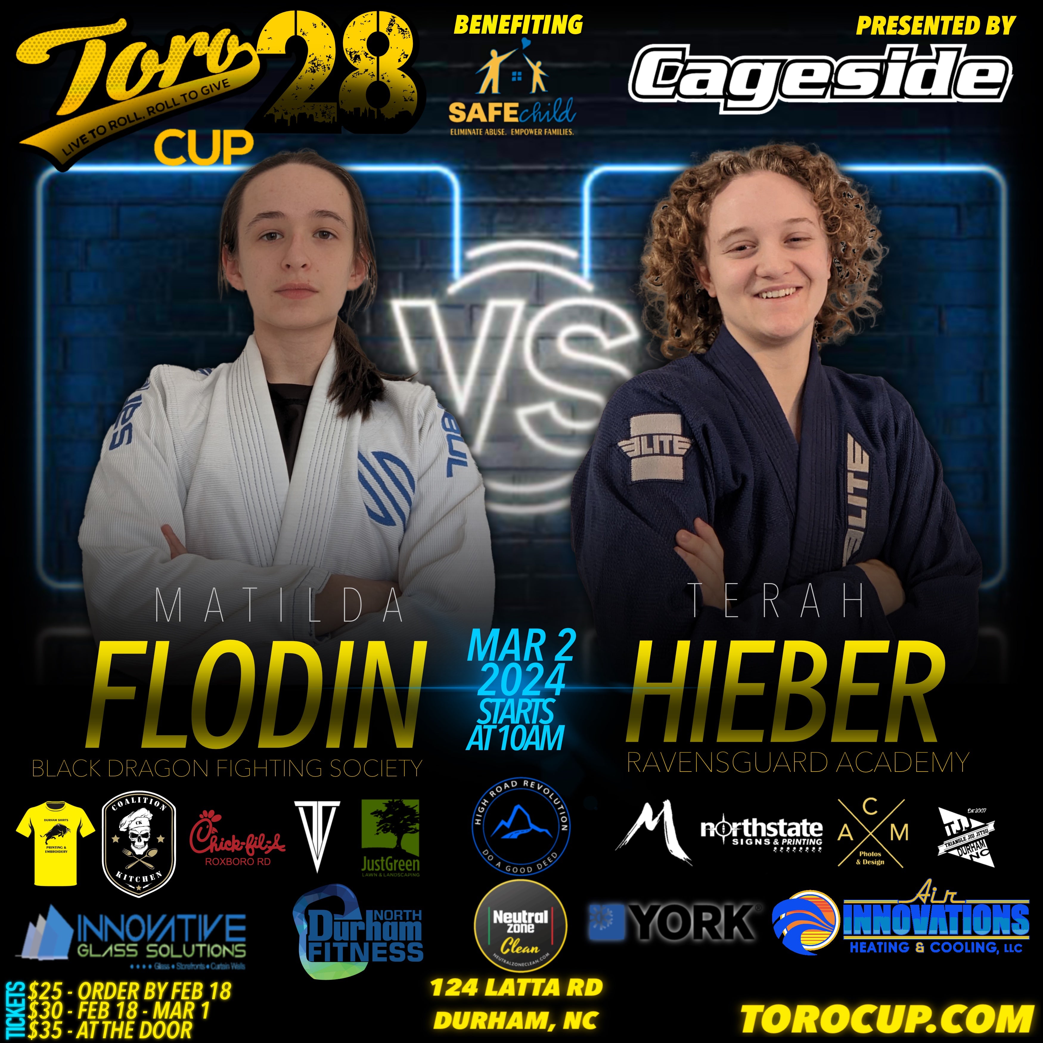 Terah Hieber def Matilda Flodin via Arm Bar 1:10 $100 Submission Bonus ...